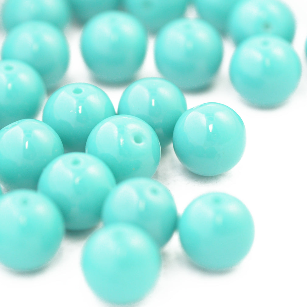Glass bead turquoise / Ø 8mm – NUENA HAMBURG